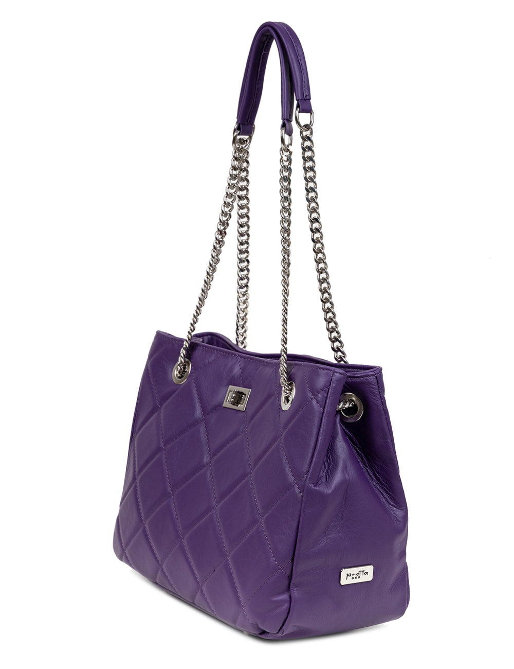 Geanta Piele, Model Pretta 7115- Viola