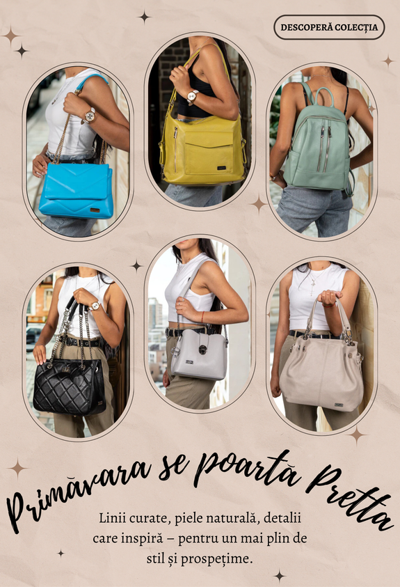 Genti Piele Naturala | Genti Dama | Rucsacuri Piele - Pretta