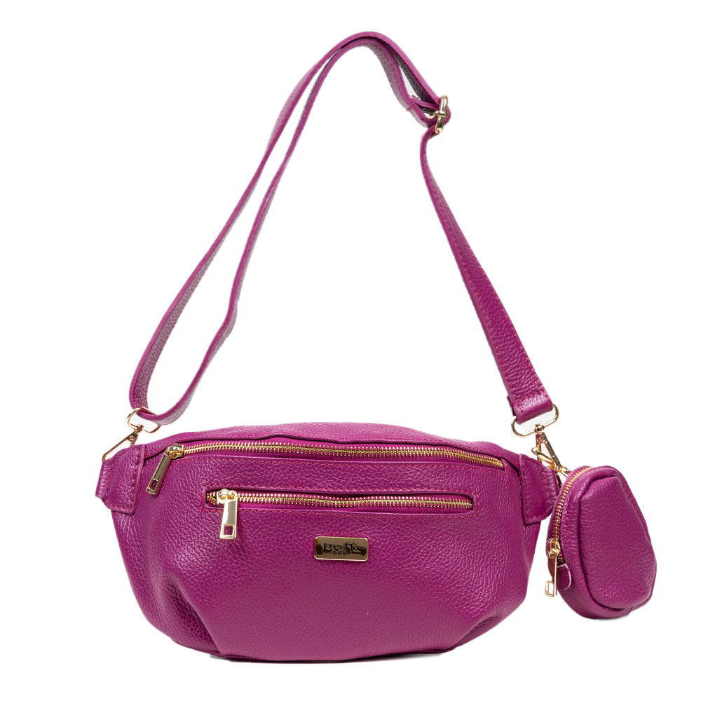 Gentuta Piele, Tip Marsupiu, Model Pretta- 560 Magenta